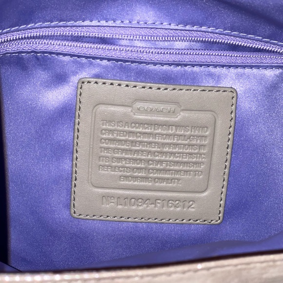 Coach | Bags | Coach Metallic Bag | Poshmark